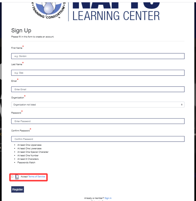 NAFTC Learning Center