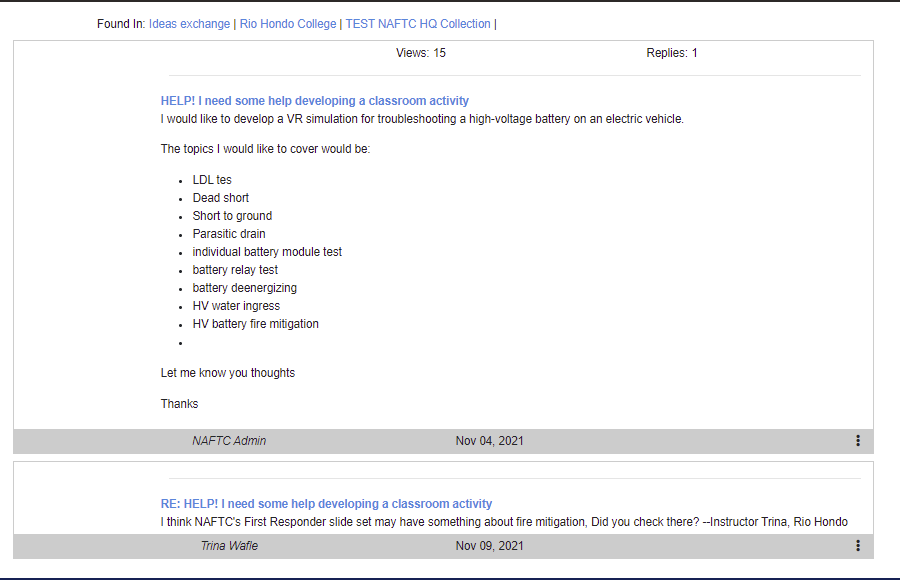 NAFTC Learning Center